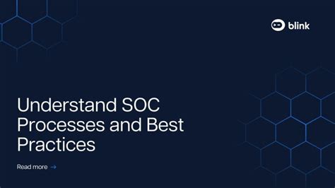 What Does A Security Operations Center Soc Actually Do 🤔 A Strong… Blink Ops
