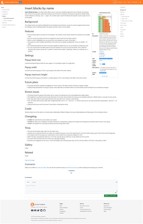 documentation for addons · issue 260 · scratchaddons website v2 · github