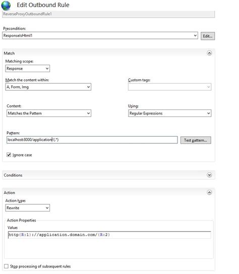 Regex Tomcat Application Routed Trough Iis Url Rewrite Cannot Reach