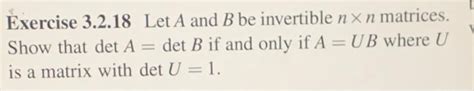 solved exercise 3 2 18 let a and b be invertible nxn