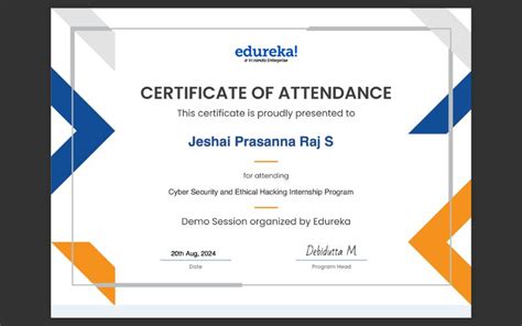 Attended Edurekas Cyber Security And Ethical Hacking Jeshai Prasanna Raj Posted On The Topic
