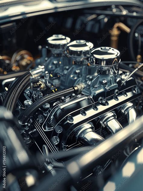 Inside The Engine Bay A Detailed D Scan Captures The Precise Operation Of A Car Engine