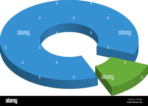 a creative set of 3d pie charts and segmented diagrams representing