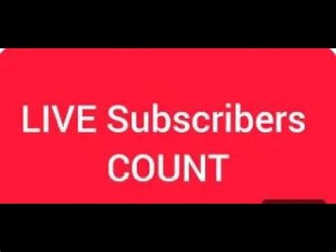Live Subscribers Count YouTube