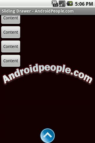 Sliding Drawer Layout Problem In Android Stack Overflow