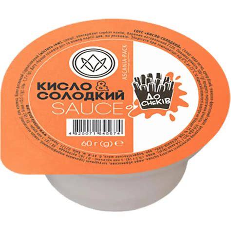 Соус Ascania Кисло-солодкий 45 мл купити онлайн | замовити в магазині VARUS