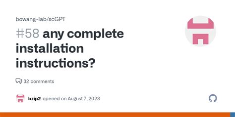 Any Complete Installation Instructions · Issue 58 · Bowang Labscgpt