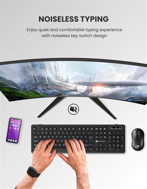 Shop Portronics Key6 Combo Wireless Keyboard And Mouse Online