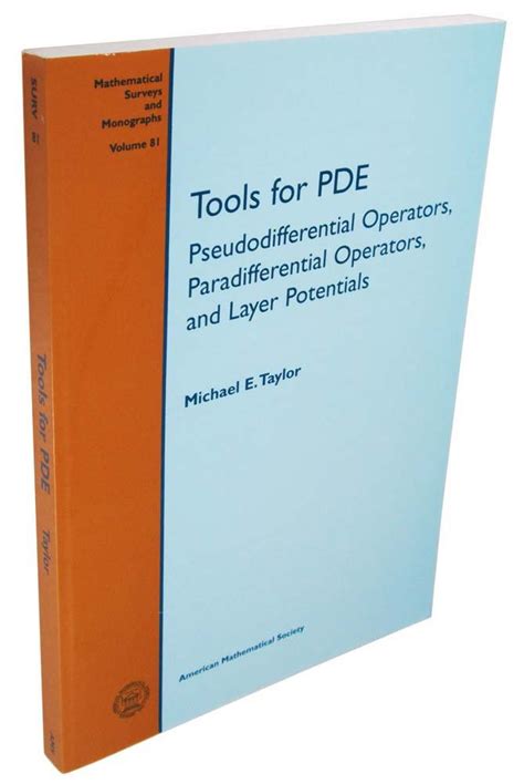 Amazon Tools For Pde Pseudodifferential Operators Paradifferential