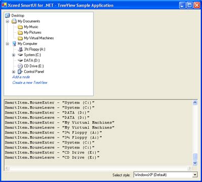 TreeView Sample Application