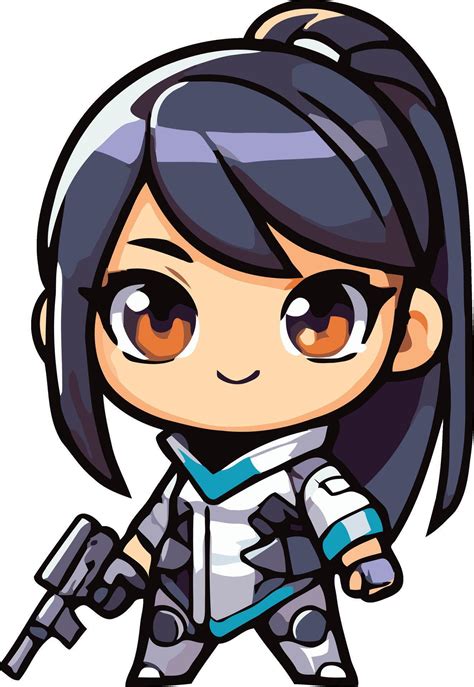 Beauty Character Girl Chiby Style 48328787 Vector Art At Vecteezy