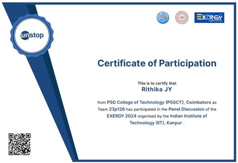 Rithika Jy On Linkedin This Is To Inform That I Participated In A