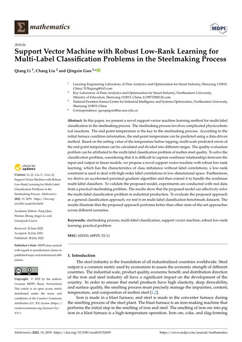 Pdf Support Vector Machine With Robust Low Rank Learning For Multi