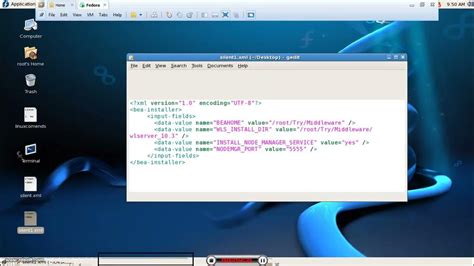 0 2 Weblogic Server Silent Mode Installation In Linux Youtube