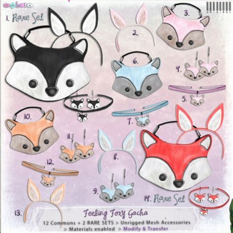 Second Life Marketplace [ Bubble ] Foxy Red Set Rare