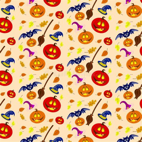 Seamless Repeating Pattern For Halloween Stock Vector Illustration Of Mystery Glittering
