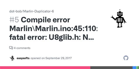 compile error marlin o 45 110 fatal error u8glib h no such