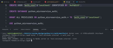 mysql cannot be connected using minikube ternal · issue 16 · kantancoding