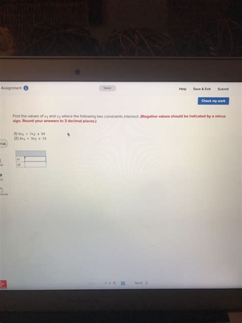 Solved Assignment Save And Exit Submit Check My Work Find The