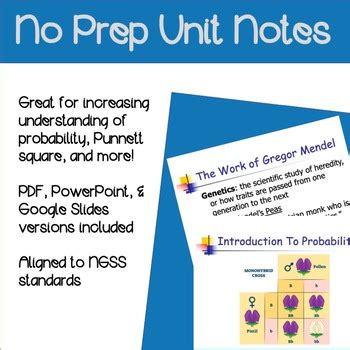 Genetics Notes PDF Editable PowerPoint Digital Google Slides Included