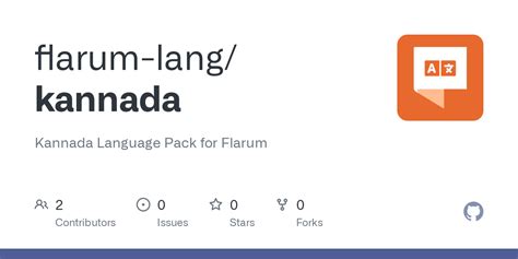 GitHub Flarum Lang Kannada Kannada Language Pack For Flarum