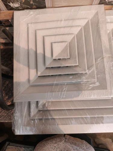 swirl powder coated ac ducting diffuser for industrial shape square