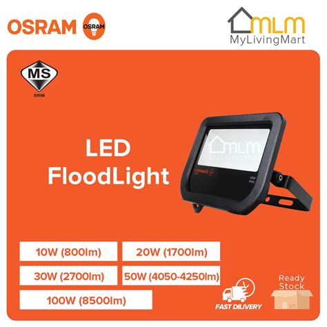 Osram W Led Value Floodlight Shopee Malaysia