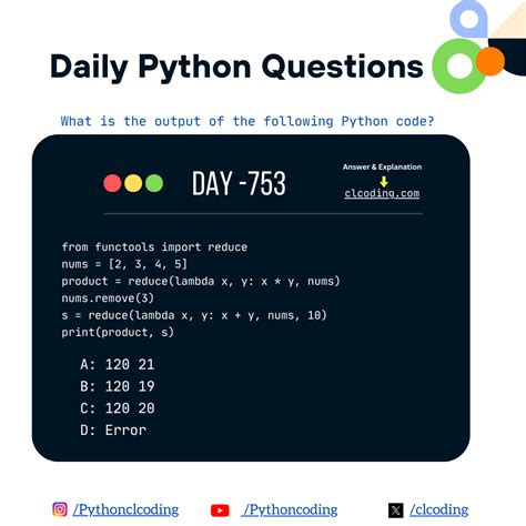Python Coding Challenge Day 753 What Is The Output Of The Following