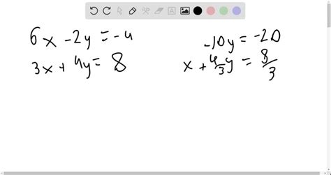 solved use the echelon method to solve each system of two equations in