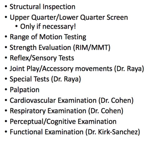 Exam 1 Lecture 1 Clinical Examination Flashcards Quizlet