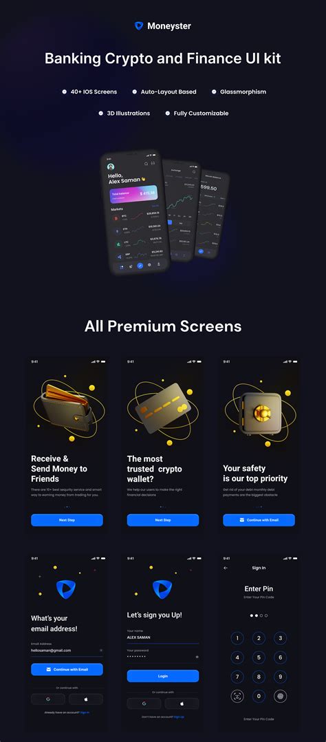 Crypto Wallet App Ui Kit Moneyester Behance