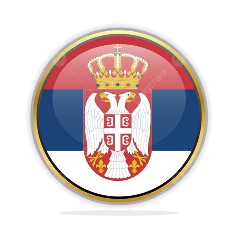 Button Flag Design Template Serbia Vector Flag Vector Flag Button Flag Png And Vector With
