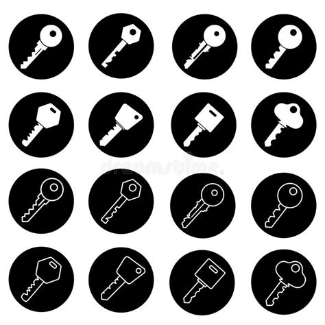 Key Icon Vector Lock Iluustartion Sign Closed Symbol Or Logo Stock