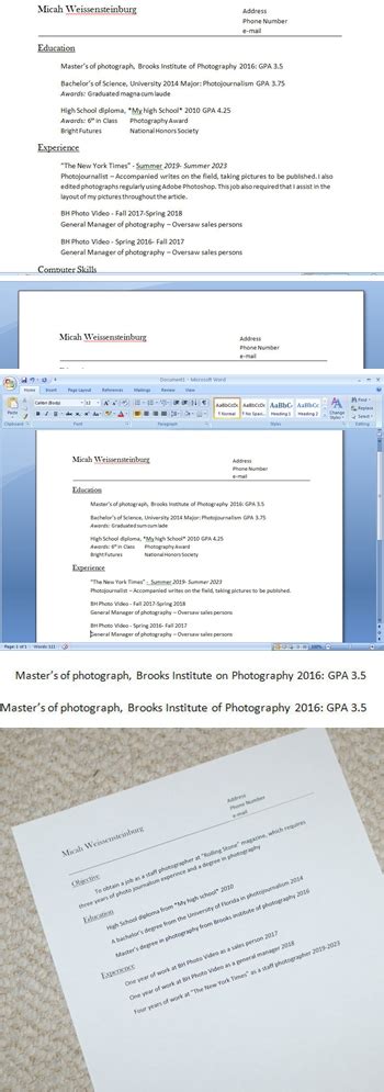 How To Write A Professional Resume Step By Step Diy Instructions How