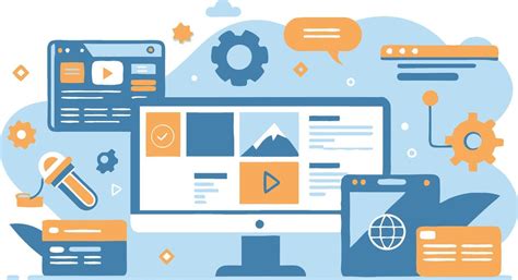 UI UX Interface Elements And Browser Windows Web Design Software Development Or App Design