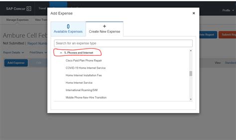 Cell Phone Usage Reimbursement Sap Concur Community