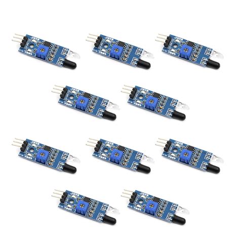 10pcsdiy Friendly Infrared Sensor For Robotics Projects Obstacle Detection 3mm Mounting Holes
