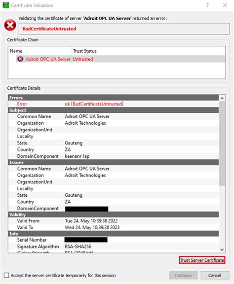 How To Configure The Opc Ua Server For Adroit 10 And Maps 4 Smartui Features Discussions
