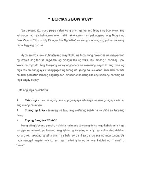 Teoryang Bow Wowrj Pdf