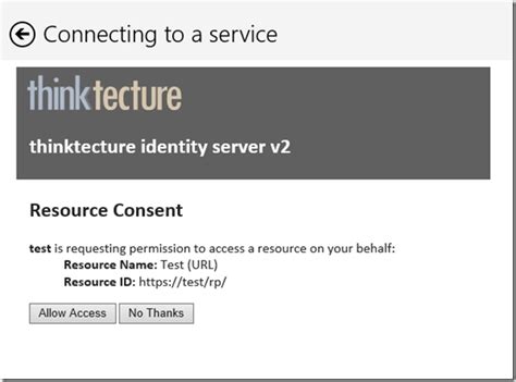 Oauth2 In Thinktecture Identityserver V2 Using The Implicit Flow With