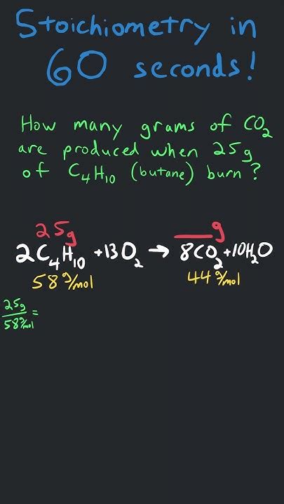 Stoichiometry In Chemistry Example Problem Youtube