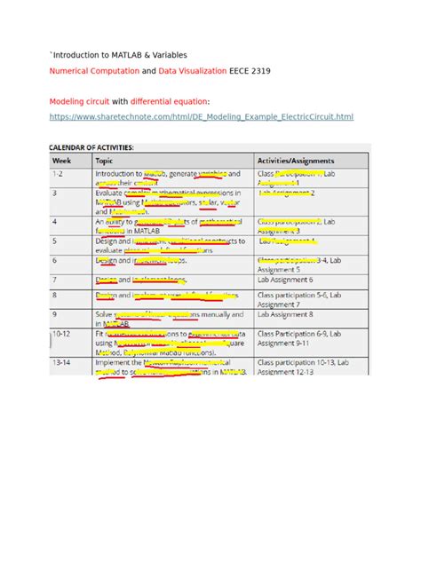 Introduction To Matlab Notes Day1 Pdf Computers