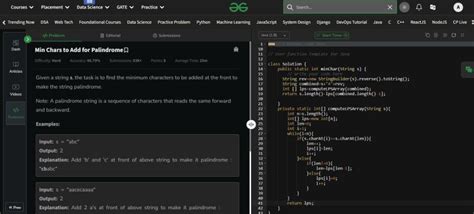 Geeksforgeeks Gfg160 Geekstreak2025 Dsa String Aryan Gupta