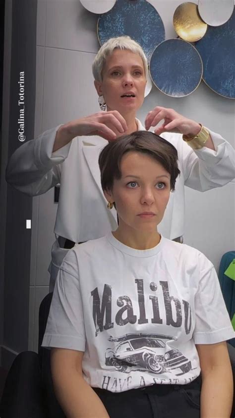 Короткие стильные женские стрижки трансформация преображение Короткая асимметричная стрижка