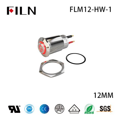 Great 12V On Or Off Push Button Switch FILN 12MM 12V On Or Off Push Button Switch 4PIN