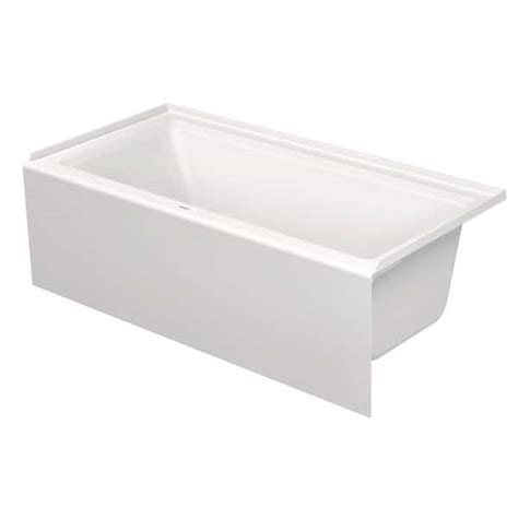 Duravit Architec 60 In Acrylic Left Drain Rectangular Alcove Bathtub