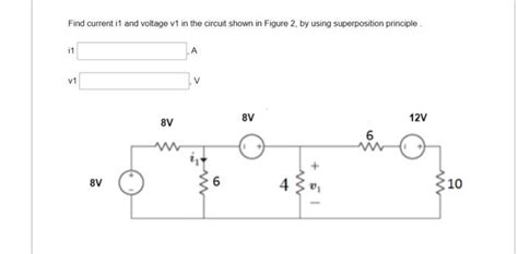 solved find current i1 and voltage v1 in the circuit shown