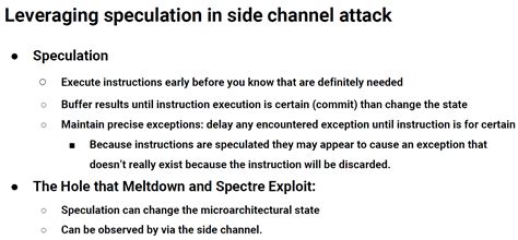 trading off security and performance thanks to spectre and meltdown