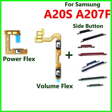 Power Volume Button Flex For Samsung Galaxy A20s A207 On Off Switch Side Key Button Flex Ribbon
