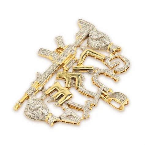 Vvs Moissanite Diamond Yellow Gold Plated Jesus Face Pendant For Men At